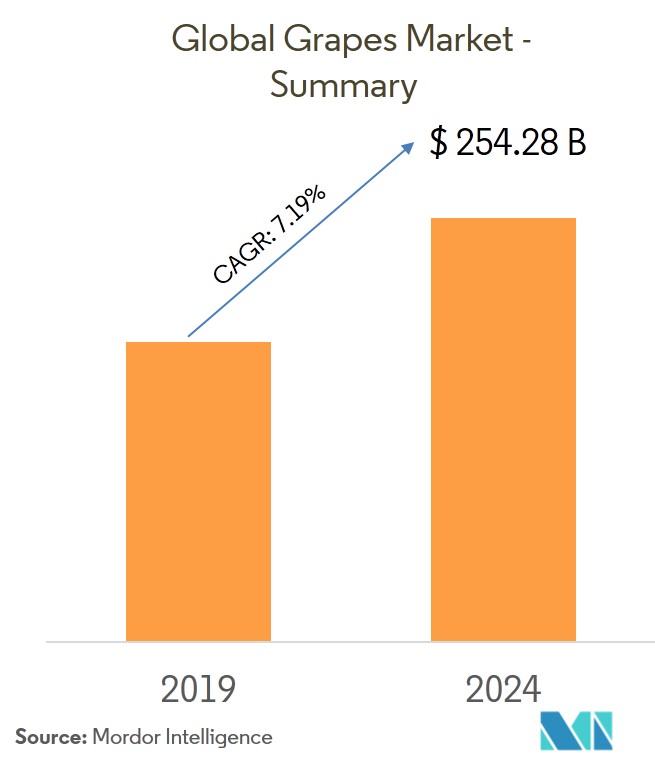 Grapes Market | Growth, Trends, and Forecast (2019 - 2024)